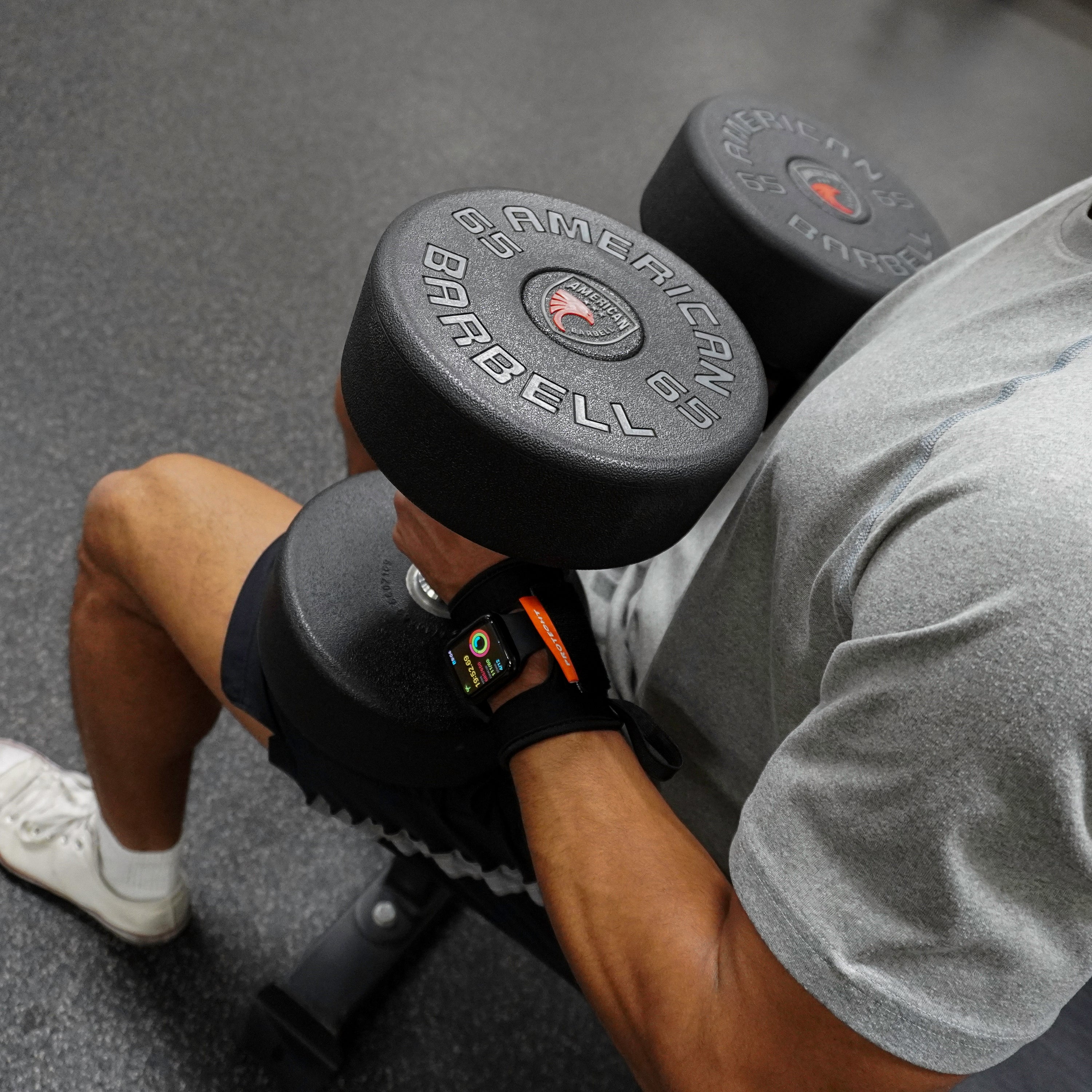 PROTECHT® | Wrist Wraps + Lifting Grips for Lifting with Apple Watch