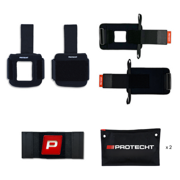 PROTECHT® | Wrist Wraps + Lifting Grips for Lifting with Apple Watch